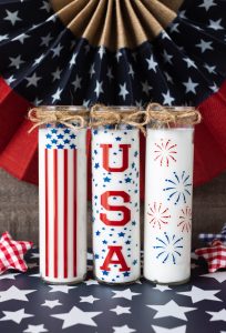 Patriotic Candles - A Pumpkin And A Princess
